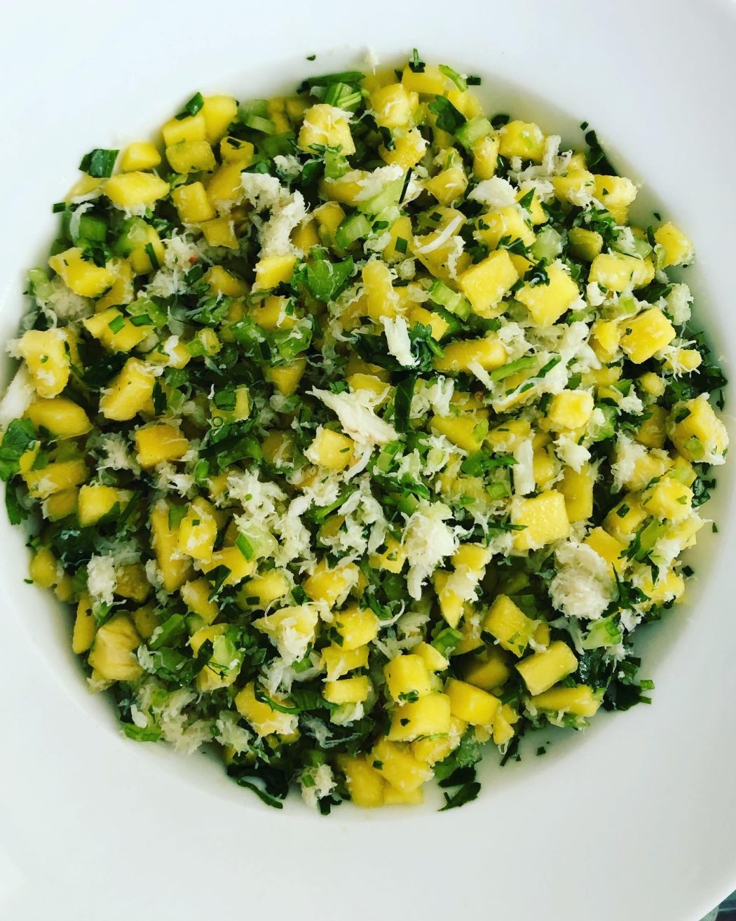 Crab Mango Coriander Starter - Marissa's Recipes & Ideas