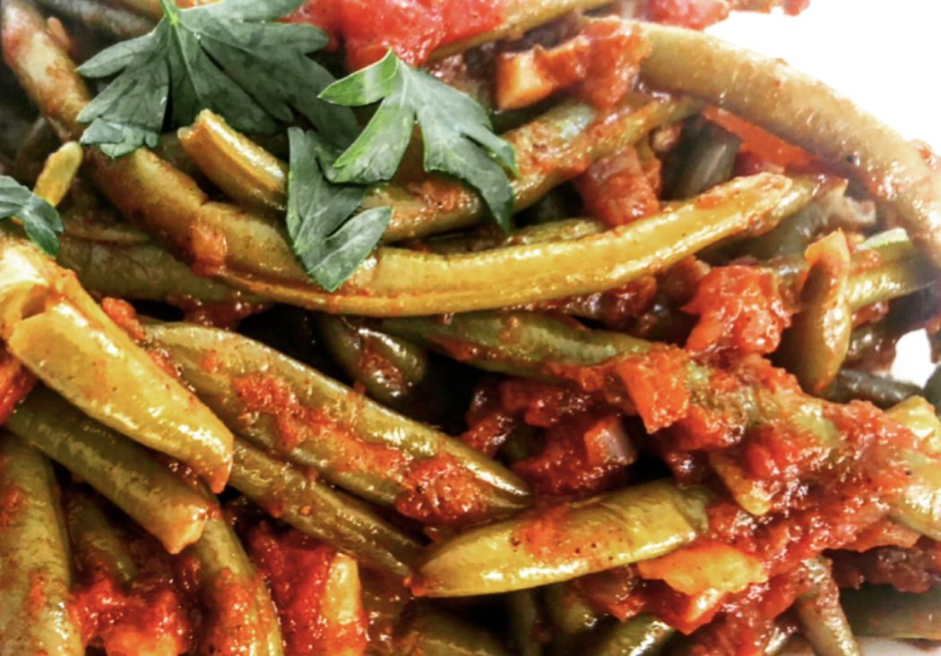 Greek Cypriot Green Bean Stew Fasolaki Recipe - Marissa's Recipes & Ideas